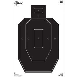 EZ Aim IPSC Silhouette Target, Black | Palmetto State Armory