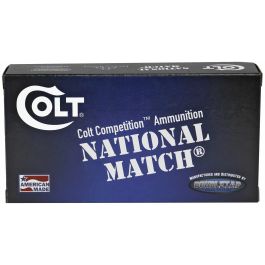 DoubleTap Colt National Match 10mm Ammunition, 50 Rounds FMJ 180Gr ...