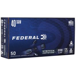 Federal Syntech Defense .40 S&W Ammunition, 50 Rounds JHP 175Gr ...