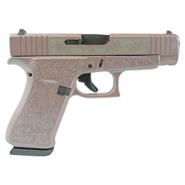 Glock G48 Custom Glock & Roses Compact 9mm 4.17" 10rds, Pink | Palmetto ...