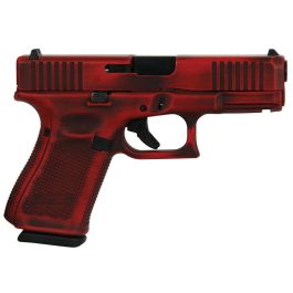 Glock G19 Gen5 Custom Distressed Red Compact 9mm 4.02" 15rds, Red ...
