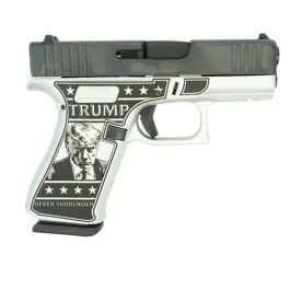 Glock G43X Custom Trump Mug Shot Subcompact 9mm 3.41" 10rds, Satin ...