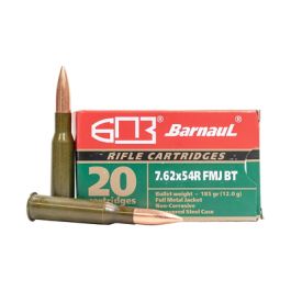 Barnaul Barnaul 7.62x54R Ammunition, 20 Rounds FMJ 185Gr - BRN762X54RFMJBT185 | Palmetto State ...