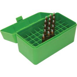 MTM Case Gard .22 PPC/.22-250 Remington Flip-Top Ammo Box, 50rds Green ...