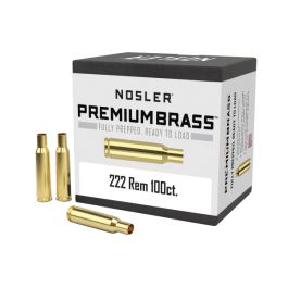Nosler .222 Remington Small Rifle Premium Brass, 100rds | Palmetto ...