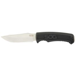 SOG Knives Field Knife 4" Clip Point Fixed Blade Knife, Silver ...