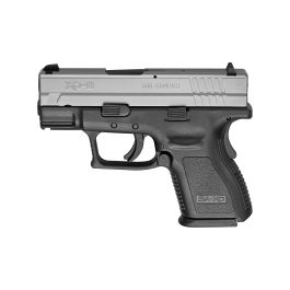 Springfield XD 9mm Pistol, 3" Barrel, Fixed Sights, Silver, Black ...