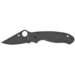 Spyderco Para 3 Lightweight 2.95" Black Blade Plain Edge Folding Knife ...