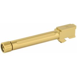 True Precision Barrel, 9mm, Gold, Thread Protector, Threaded, fits ...