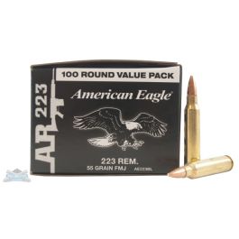 American Eagle 223 Ammo 55gr FMJ-BT 100 pack | Palmetto State Armory