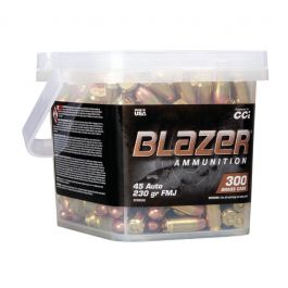 CCI Blazer Brass 230 gr FMJ .45 ACP Ammo 300 Round Bucket | PSA ...