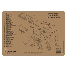 Cerus Gear ProMat 12" x 17" x 3 mm Schematic Mat for Ruger American ...