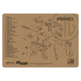 Cerus Gear ProMat 12" x 17" x 3 mm Schematic Mat for Sig P220 Elite ...