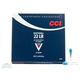 CCI .22 Long Rifle Shotshell 31 Grain #12 Ammunition 20rds - 0039 ...