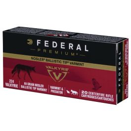 Federal 224 Valkyrie 60gr Nosler BT P224VLKBT1 | Palmetto State Armory