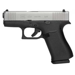 Glock 43X 9mm Pistol Silver Slide UX435SL201 | Palmetto State Armory