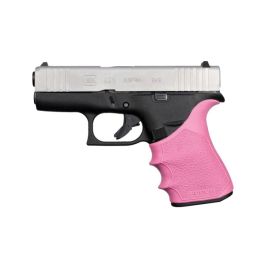Hogue Handall Beavertail Grip Sleeve Fits Glock G43X/G48, Pink ...