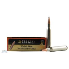 Federal 25-06 100gr Trophy Copper Vital Shok Ammunition 20rds ...