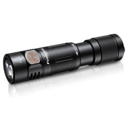 Fenix Black 400 Lumen Rechargeable Mini Flashlight - FX-E05R-BLACK ...