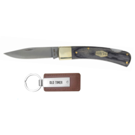 Old Timer Lockback Folder Knife w/ Keychain Combo - 1259489 | Palmetto ...