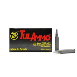 Tula 223 Ammo 75gr HP Steel Cased 20rds - TA 223 Ammo 675 | Palmetto ...