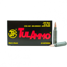 Tula 223 Ammo 55 Grain FMJ Steel Case 20 rds/box | Palmetto State Armory