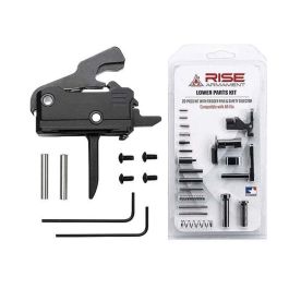 Rise Armament Single-Stage Flat Trigger and Lower Parts Kit, Black ...