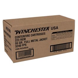 Winchester USA .223 Remington 55 gr FMJ 1000rds/Box | Palmetto State Armory