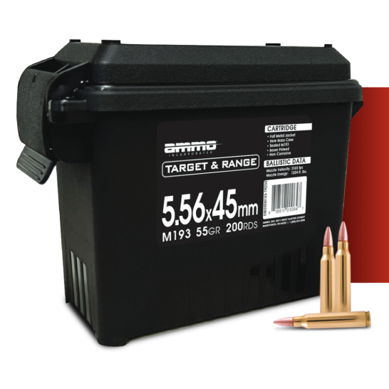 Ammo Inc 5.56x45mm M193 55gr 200rd Ammo Can - 556055M193-TR200 ...