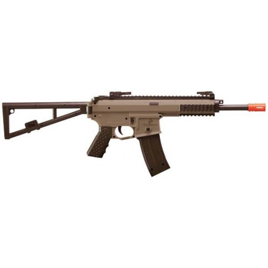 Crosman Marines 6mm Airsoft Revolver/Repeater Air Rifle, Flat Dark ...