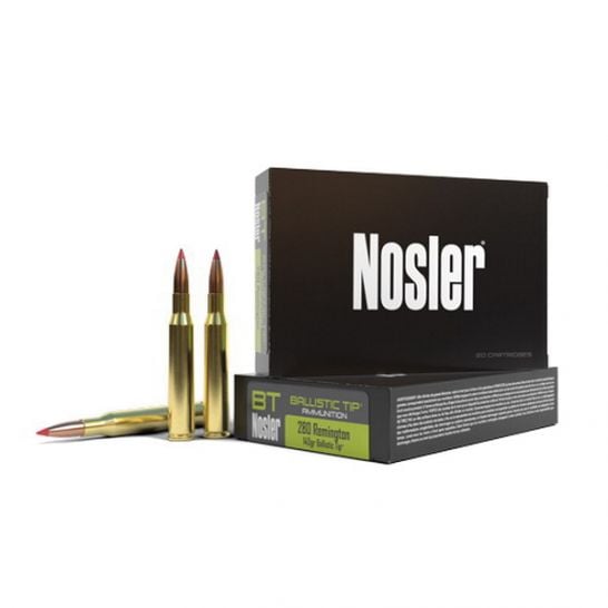 Nosler 280 Rem 140 grain Ballistic Tip Hunting Rifle Ammo, 20/Box ...