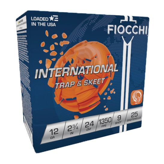 Fiocchi International Trap & Skeet 12 Gauge 2.75" #9 - 24 g - 25rds ...