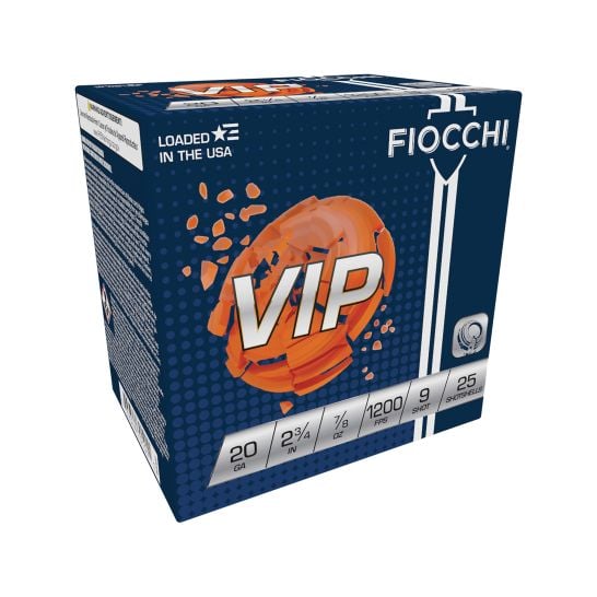 Fiocchi VIP 20 Gauge 2.75" #9 - 0.87 oz - 25rds - 20VIP9 | Palmetto ...