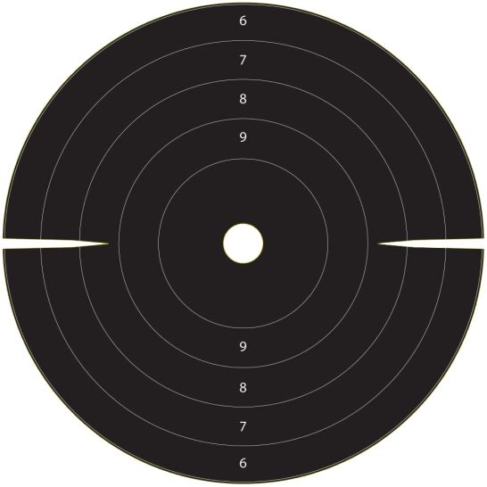 EZ Aim Splash Reactive Non-Adhesive Target, Black/Yellow, 12 Pack ...