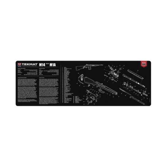 TekMat Rubber Cleaning Mat 12" x 0.13" - Black/White Gun Cleaning and ...