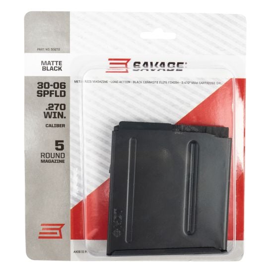 Savage Arms 5rds .30-06 Springfield Magazine, Matte Black - 55272 | Palmetto State Armory