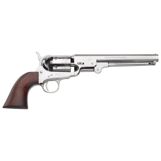 Pietta 1851 Navy Old Silver .36 Cal 7.50" 6rd Revolver, Old Silver ...