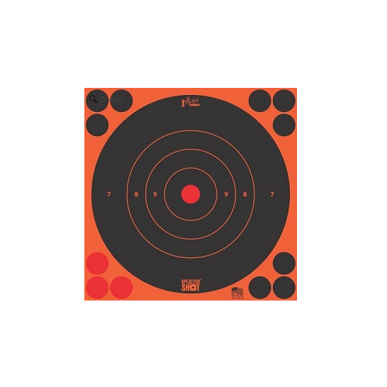 Pro-Shot Splatter Shot 12" Orange Bull's-Eye Target - Peel and Stick ...