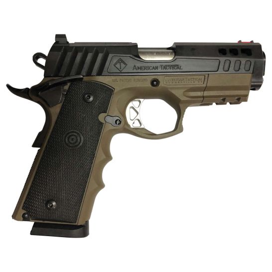 American Tactical FXH-45 Hybrid Commander .45 ACP 4.25" 8+1rds, Flat ...
