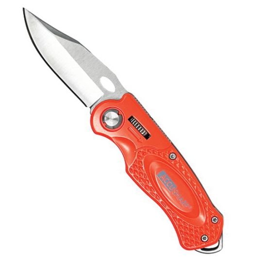 Brighten Your Outdoor Gear with AccuSharp Sport Folding Knife in Orange ...