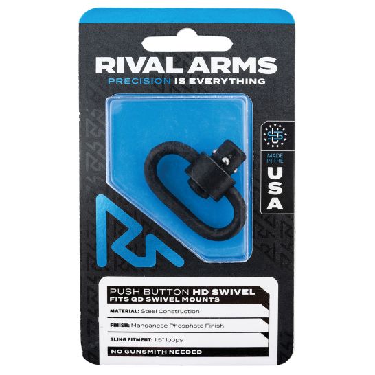 Rival Arms Quick Detach HD Single Swivel for QD Swivel Mounts, Black ...