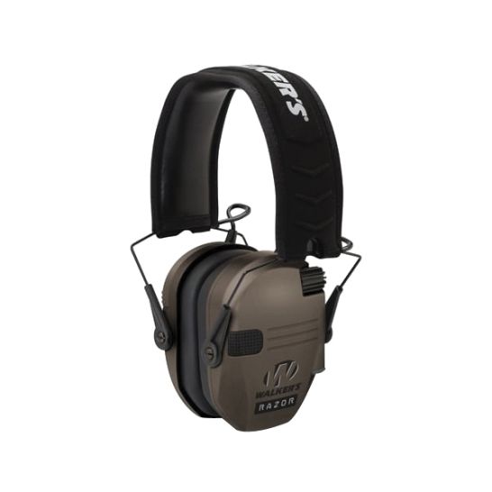 Walker Digital Polymer Electronic Earmuff Adult/23 dB, Sage Green/Black ...