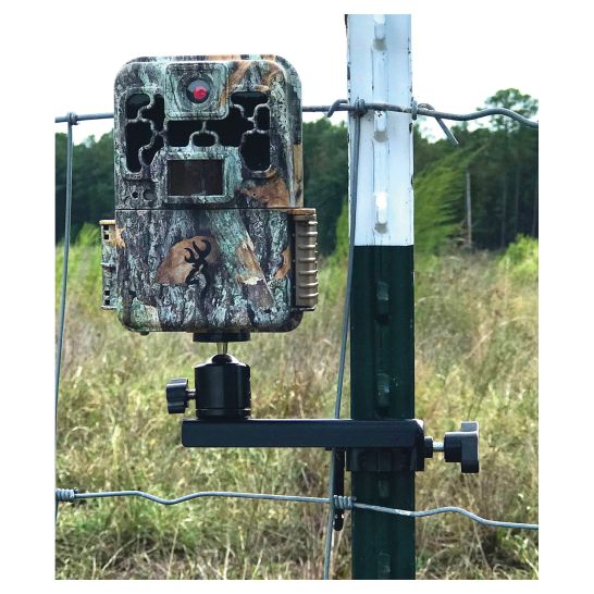 Browning Trail Camera Steel Camera T-Post Mount - Black Powder Coated ...