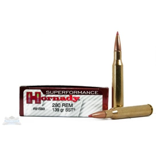 Hornady 280 Remington 139gr SST Superformance Ammunition 20rds - 81583 ...