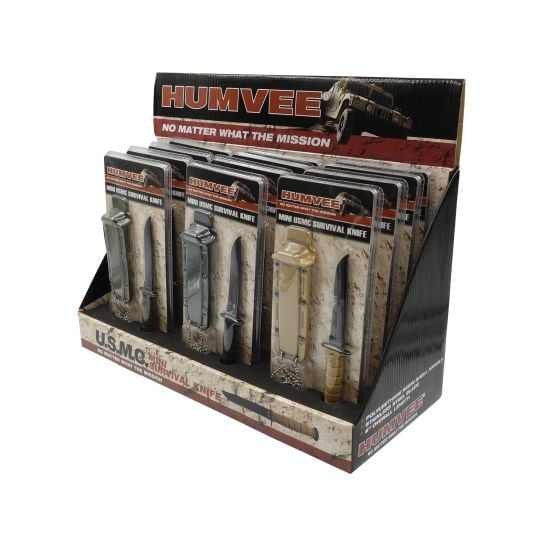 Humvee Adventure Gear Humbee 12-Piece Combat Neck Knife, Black/OD Green ...