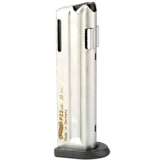 Walther P22 .22LR 10rd Magazine, Stainless Steel | Palmetto State Armory