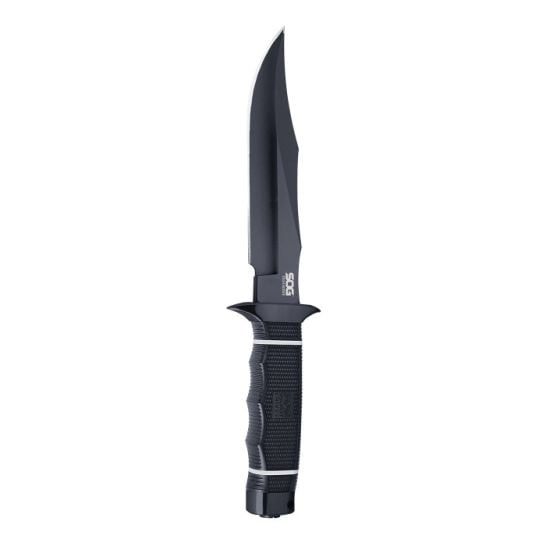 SOG Knives Tech Bowie, Fixed Blade Knife, Clip Point, Black - SOGS10B-K | Palmetto State Armory