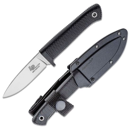Cold Steel Mini Hunter Folding Knife Drop Point, Black - CS-36LPMF ...