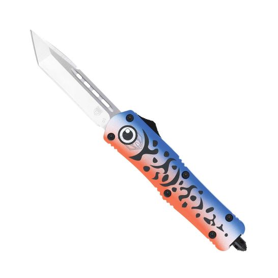 CobraTec Knives FS-3 Fishing Lure Medium OTF Knife Tanto, Blue ...