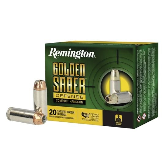 Remington Golden Saber Defense 10mm Auto 180 gr Ammo BJHP - 20rds ...